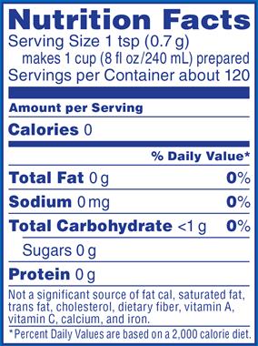 nestea nutrition facts