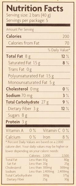 Nature's Path Dark Chocolate Macaroon Crunch Organic Granola Bars 5-1 ...