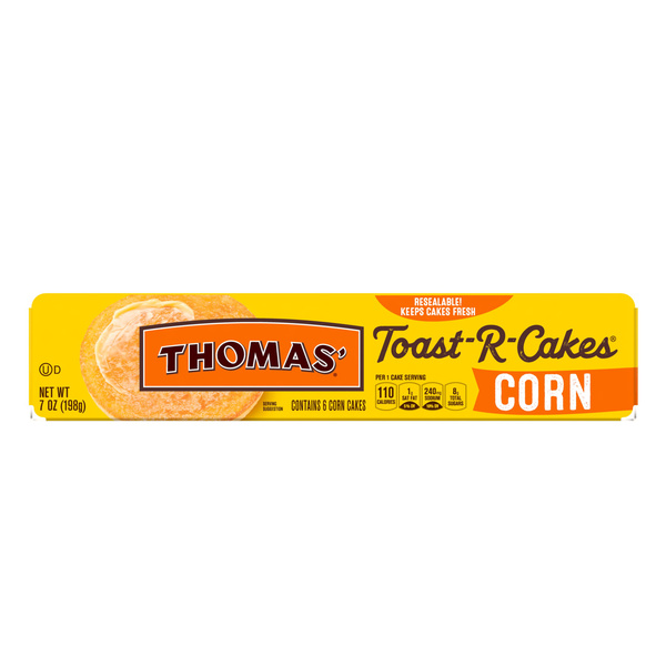 Thomas' Toast-R-Cakes Corn Cakes, 6 count, 7 oz, Tray | Hy-Vee Aisles ...