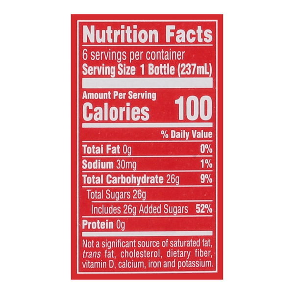 Ounces Coke Nutrition Label